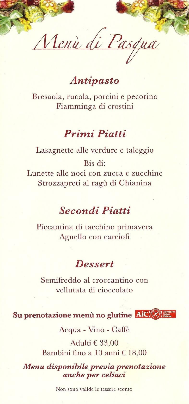 Menu da Ristorante Pizzeria Il Portico, Cesena