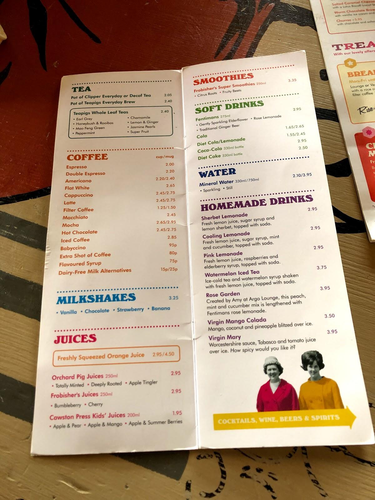 Menu at Bolero Lounge restaurant, Yate