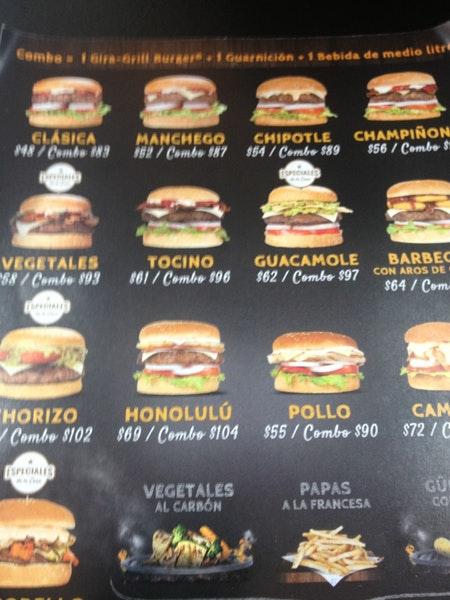 Menu at Cuarto de Kilo Tlaquepaque restaurant, Tlaquepaque, C. Juárez 217