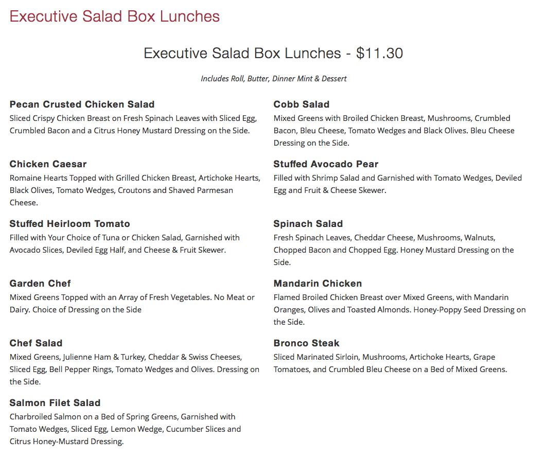 Menu at That Personal Touch Catering, Centennial