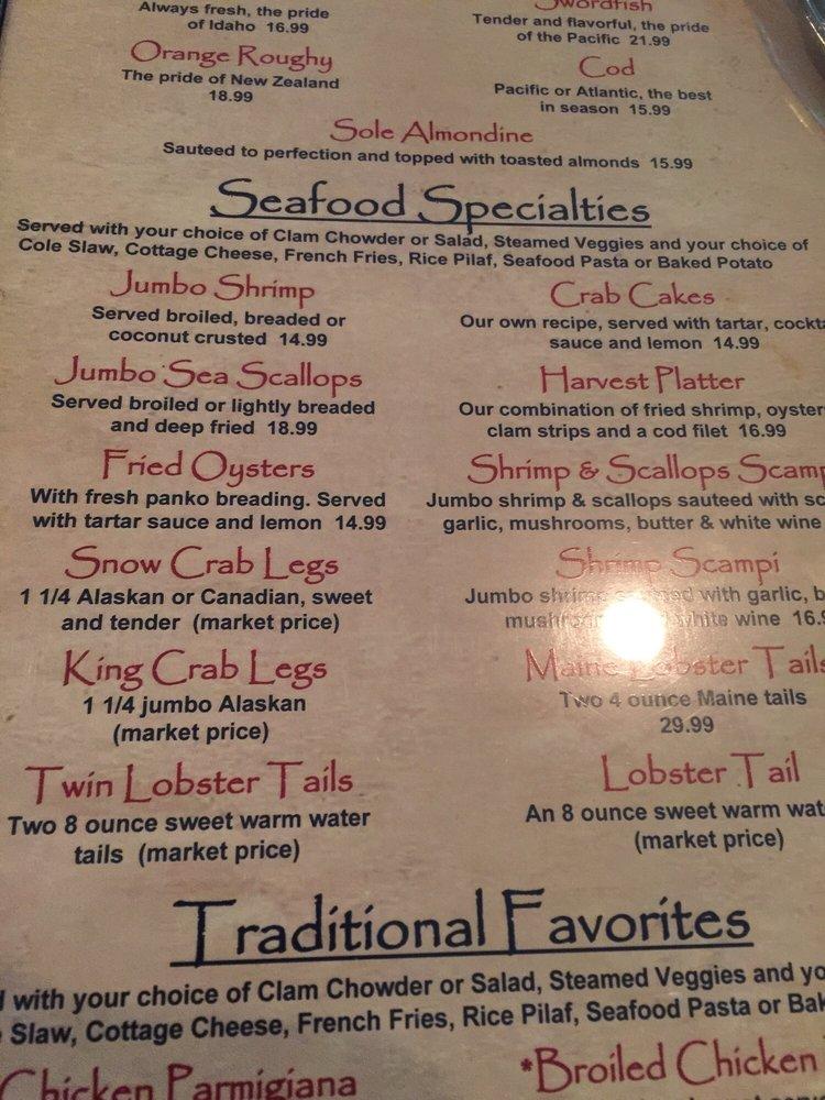 Menu at Seafood Market & Restaurant, Mesa, E Baseline Rd