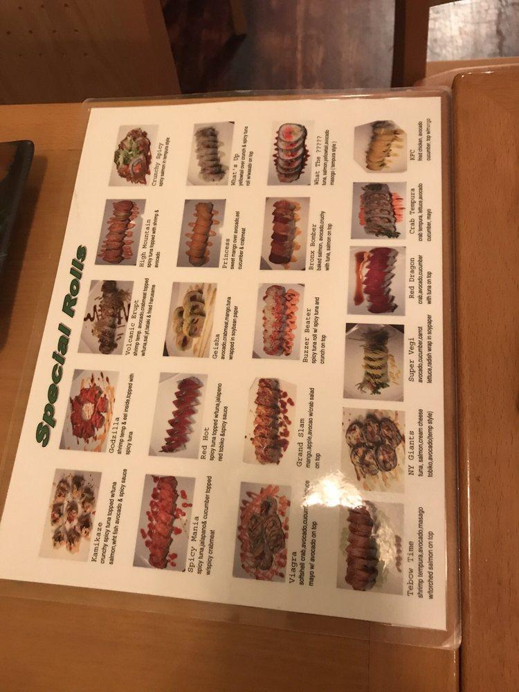 Menu at Arigato restaurant, North Haledon