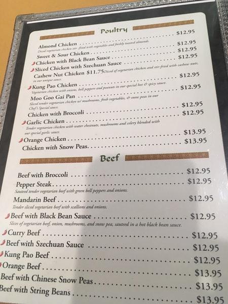Menu at Dragon House restaurant, Riverside