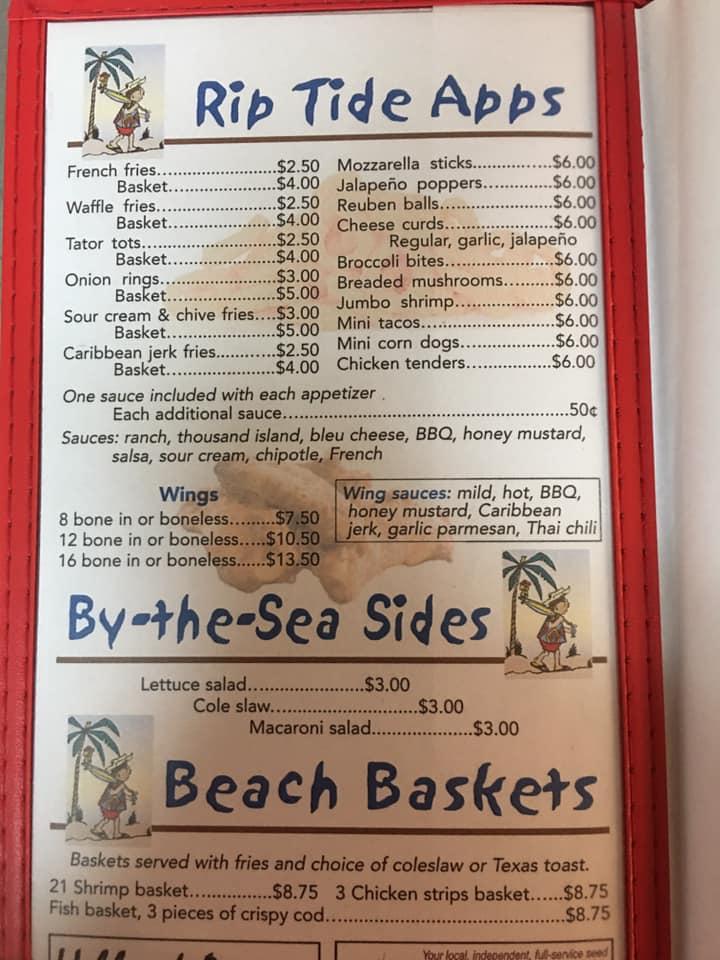 Menu at SomeWhere Else Conger bar/grill & off sale, Conger
