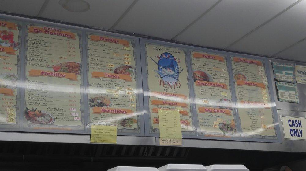 Menu at Taco Burger Place restaurant, El Monte