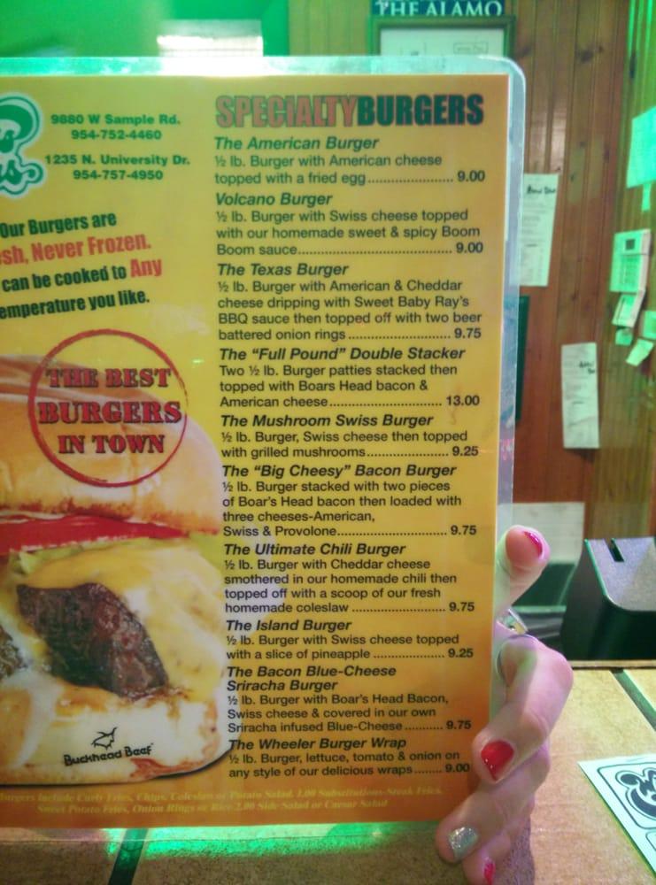 Menu at Wings Plus restaurant, Coral Springs, W Sample Rd