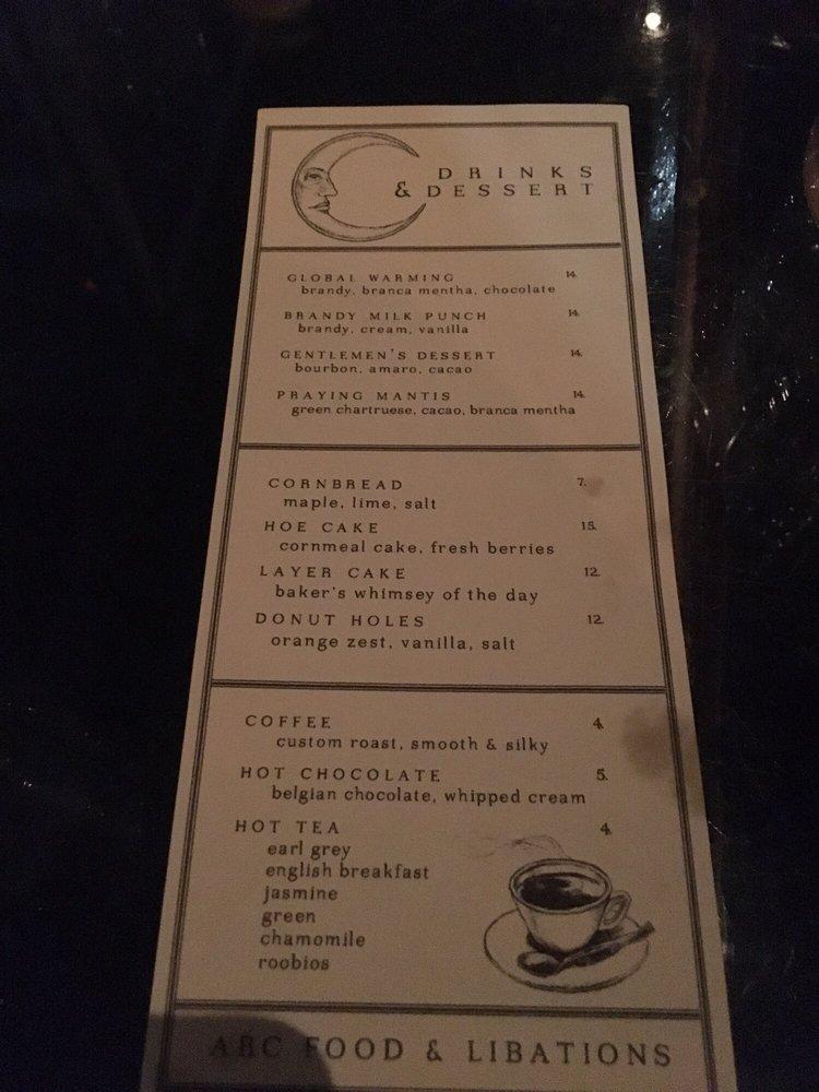Menu at Arc Food & Libations pub & bar, Costa Mesa