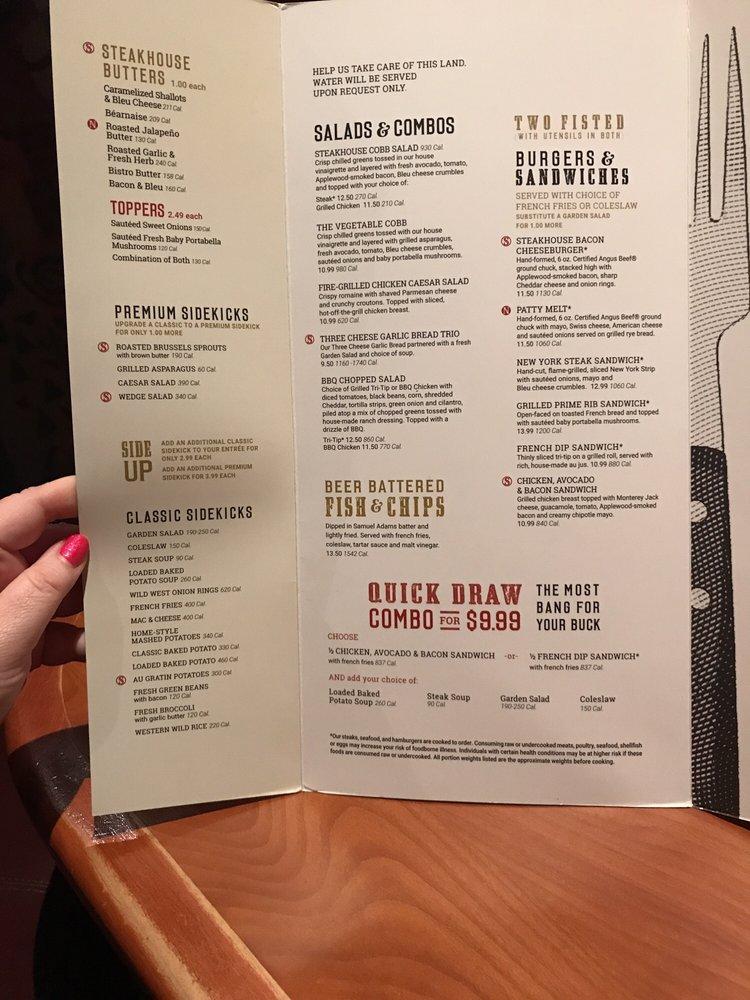Menu at Black Angus Steakhouse, Spokane Valley