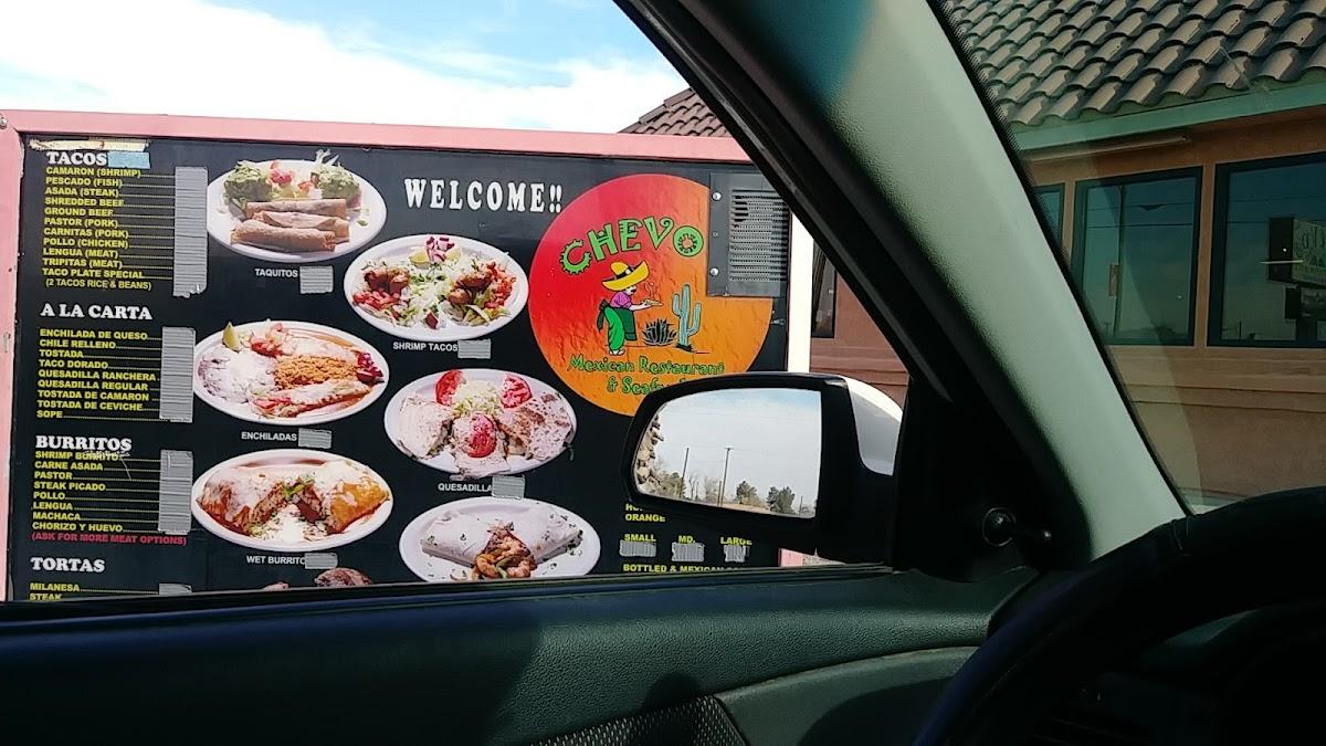 Menu at Chevo's Mexican Restaurant Inc, Apple Valley