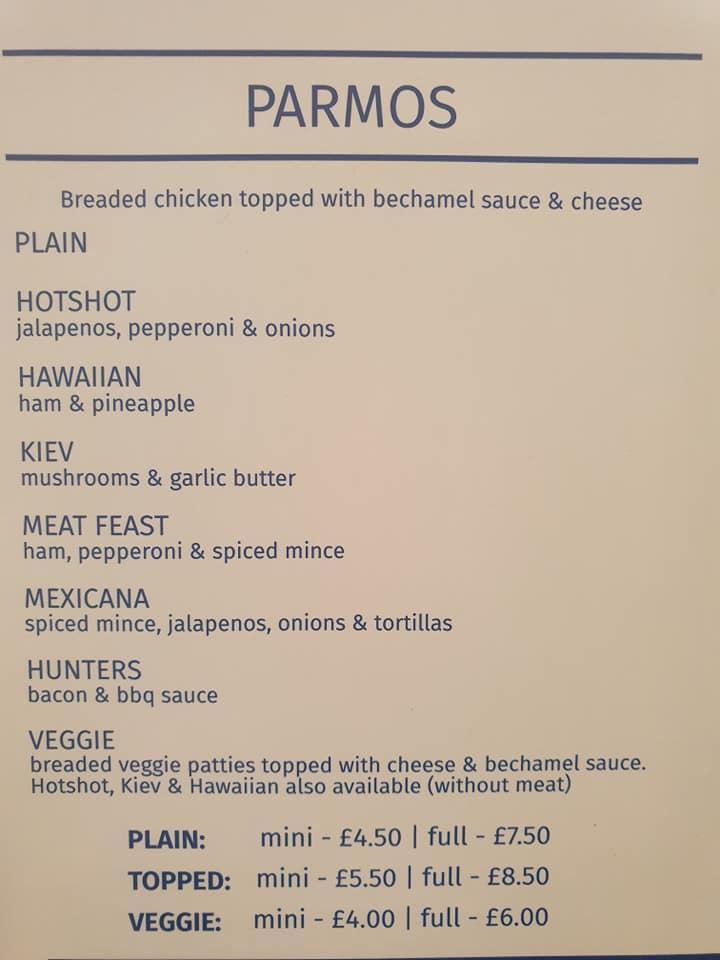 Menu at Starting Gate Redcar pub & bar, Redcar