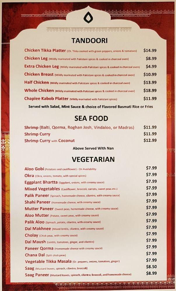 Menu at Family Corner Restaurant, Cornwall