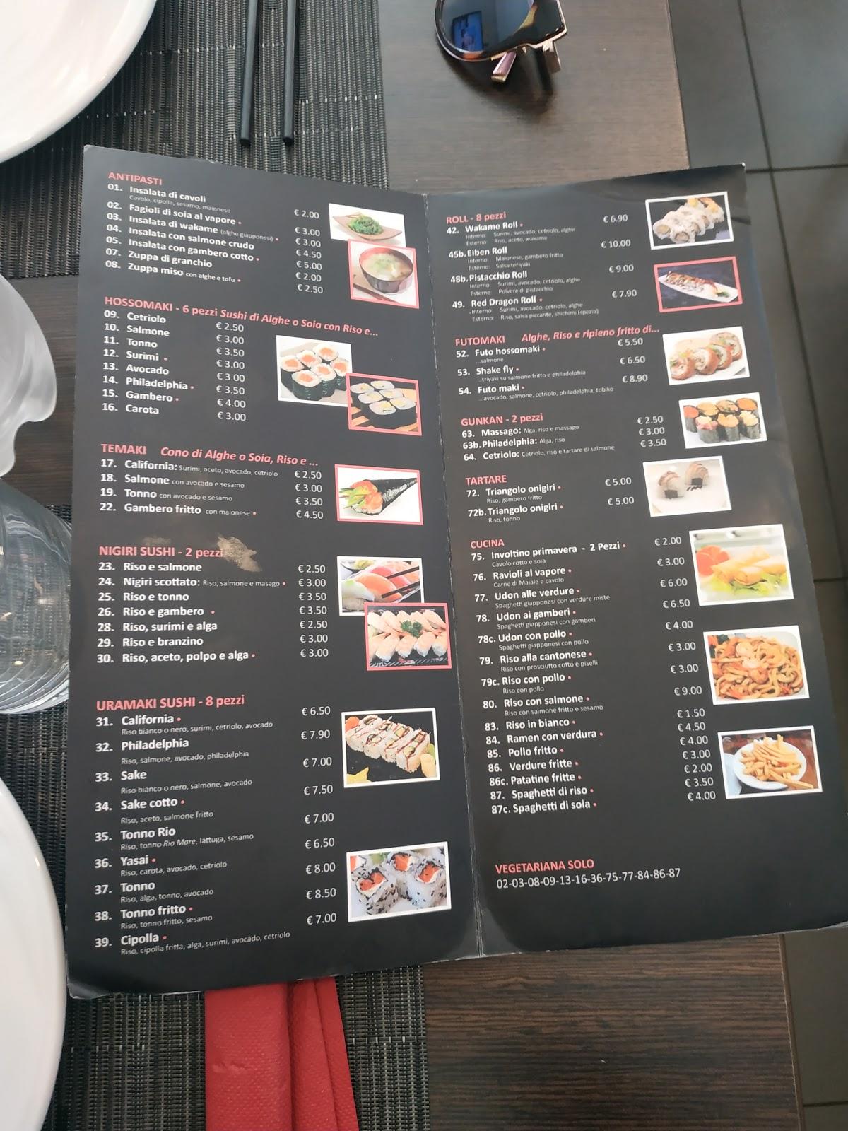 Menu da Shibuya Sushi Restaurant, Catania