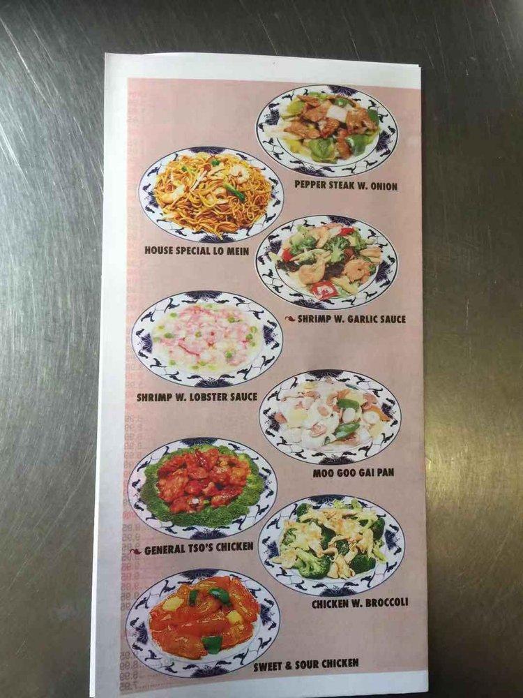 Menu at Golden China restaurant, Fort Mill