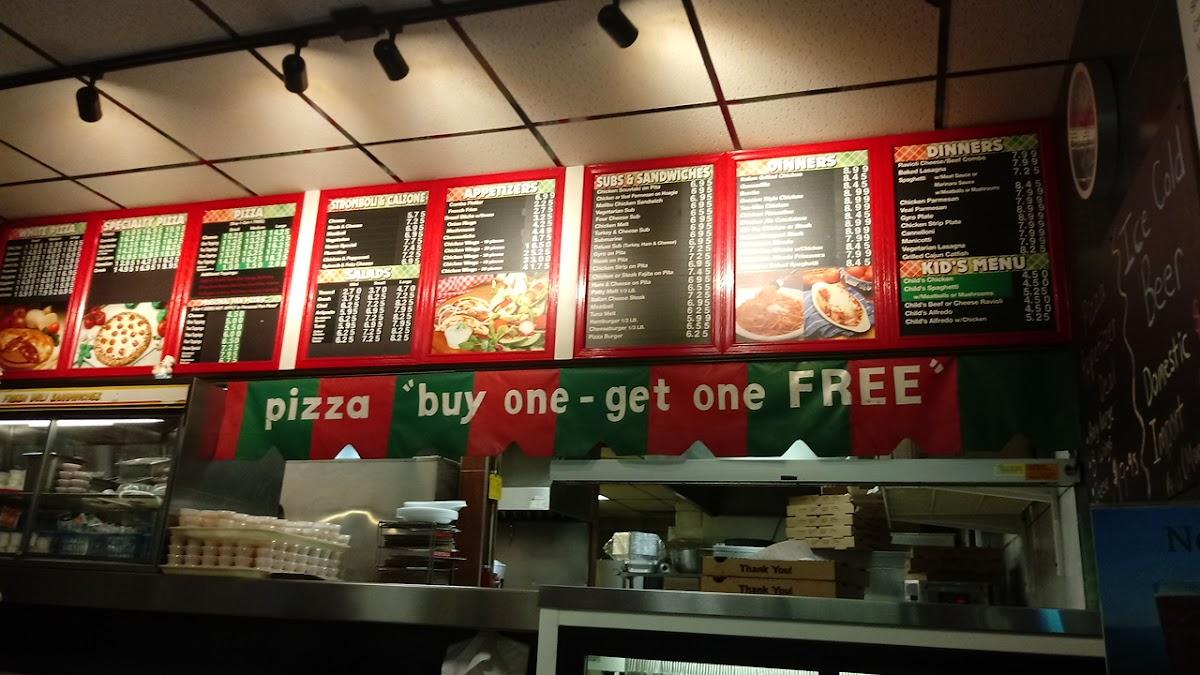 Menu at Gondolier Pizza pizzeria, Chattanooga, Lee Hwy #124
