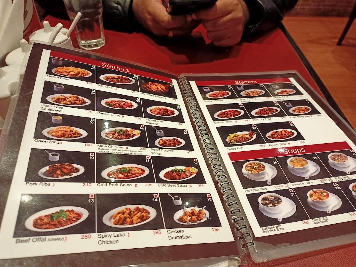 Menu at The Dragon Wok, Gangtok, 8JH6+PWM
