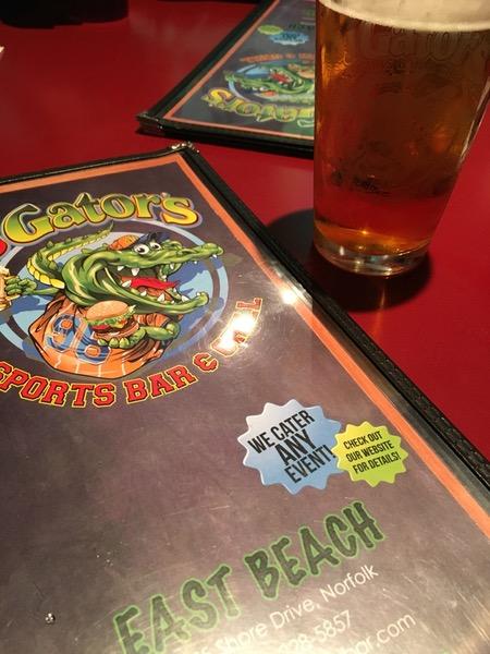 Menu at AJ Gator's Sports Bar & Grill, Norfolk, Shore Dr