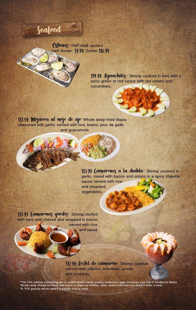 Menu at Birrieria Diaz restaurant, Bethany