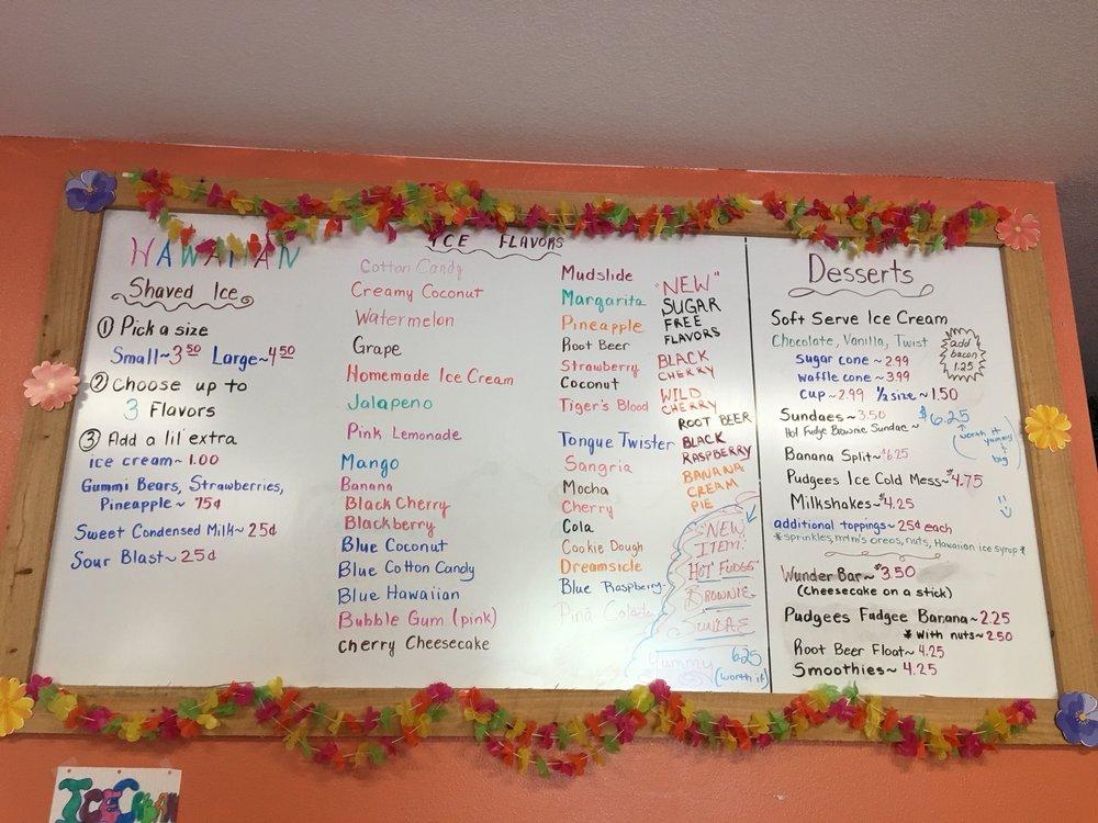 Menu at Pudgee's Eatery and Market restaurant, Floral City