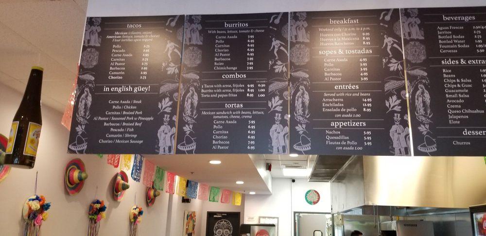 Carta del restaurante Bien Chido - Authentic Mexican Taqueria, Plantation