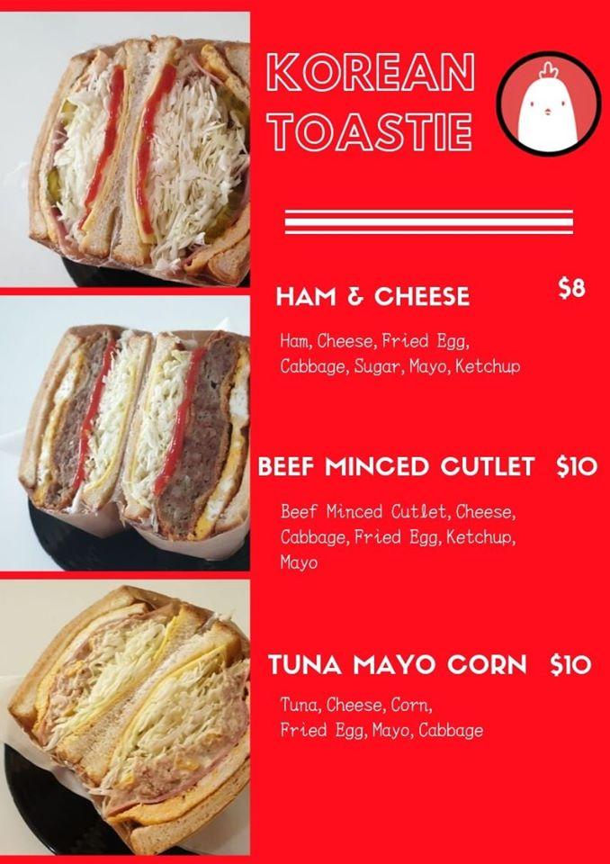 Menu at JJ Korean Chicken & BBQ, Mildura