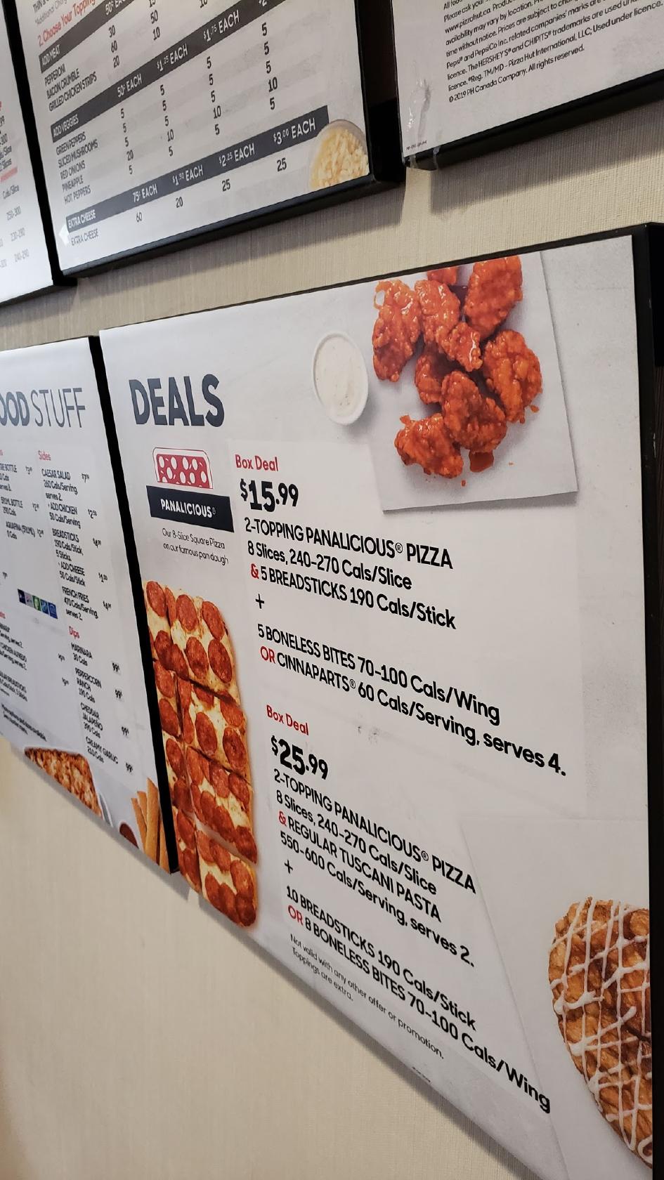 Menu at Pizza Hut Welland pizzeria, Welland