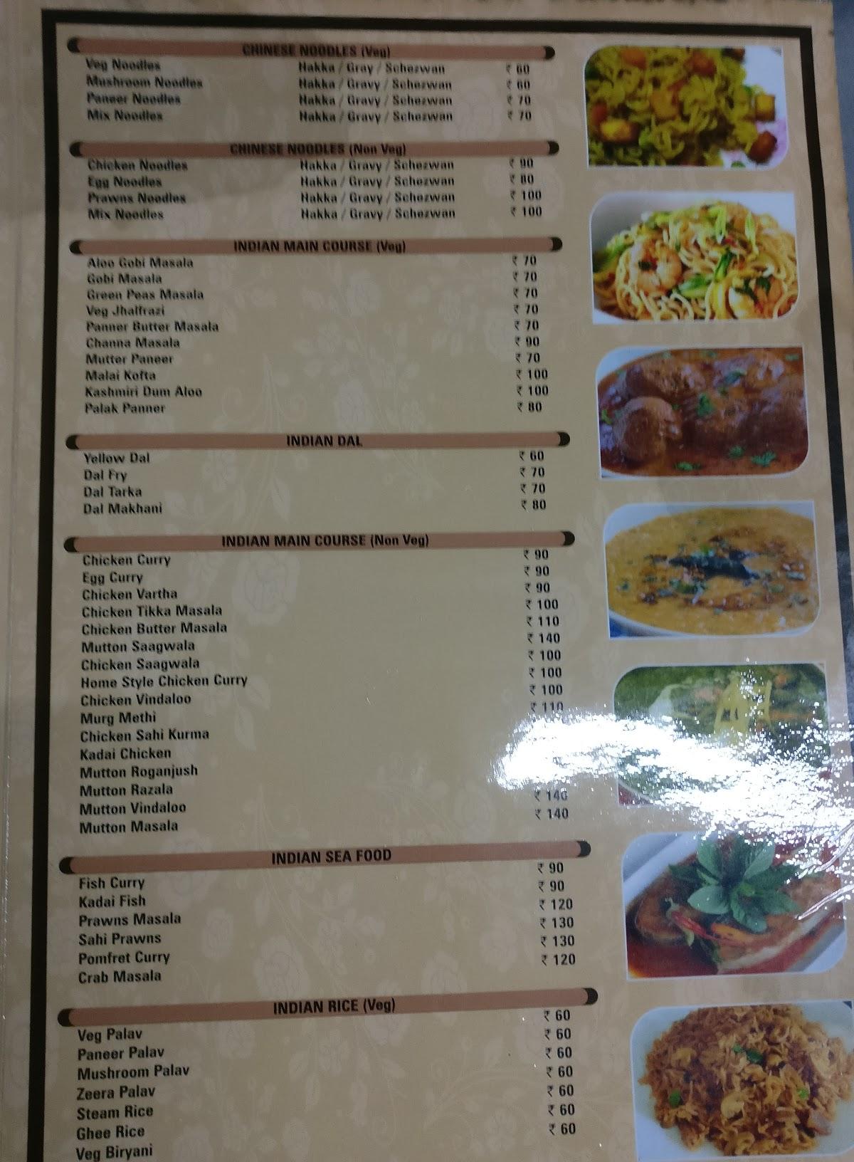 Menu at Waves Cafe Restaurant, Mysuru