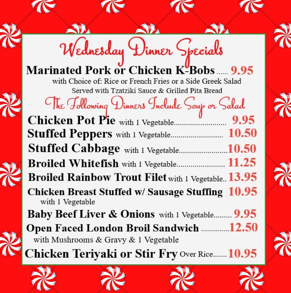 Menu at West Shore Plaza Family Restaurant, Lemoyne