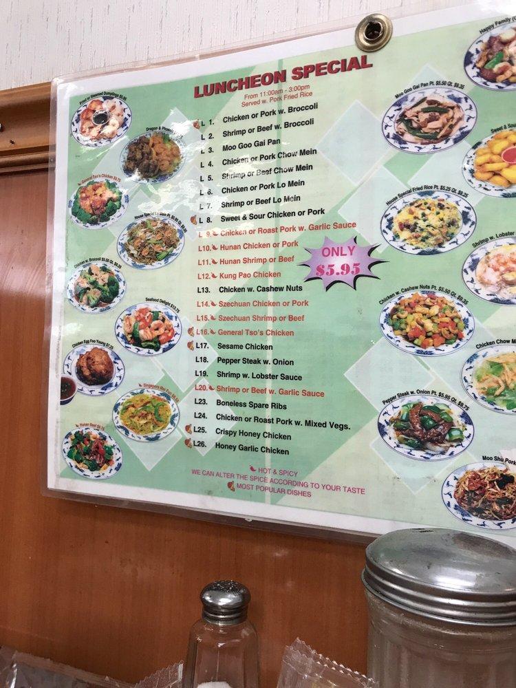 Menu at China Dragon restaurant, Blanchester