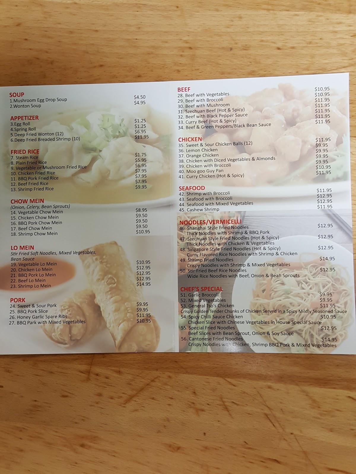 Menu at Golden Fry Chinese Restaurant, Rothesay