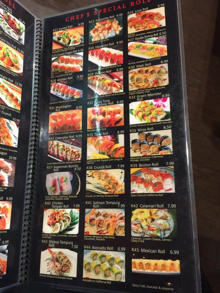 Menu at Maki Plus restaurant, Oxnard, Statham Blvd
