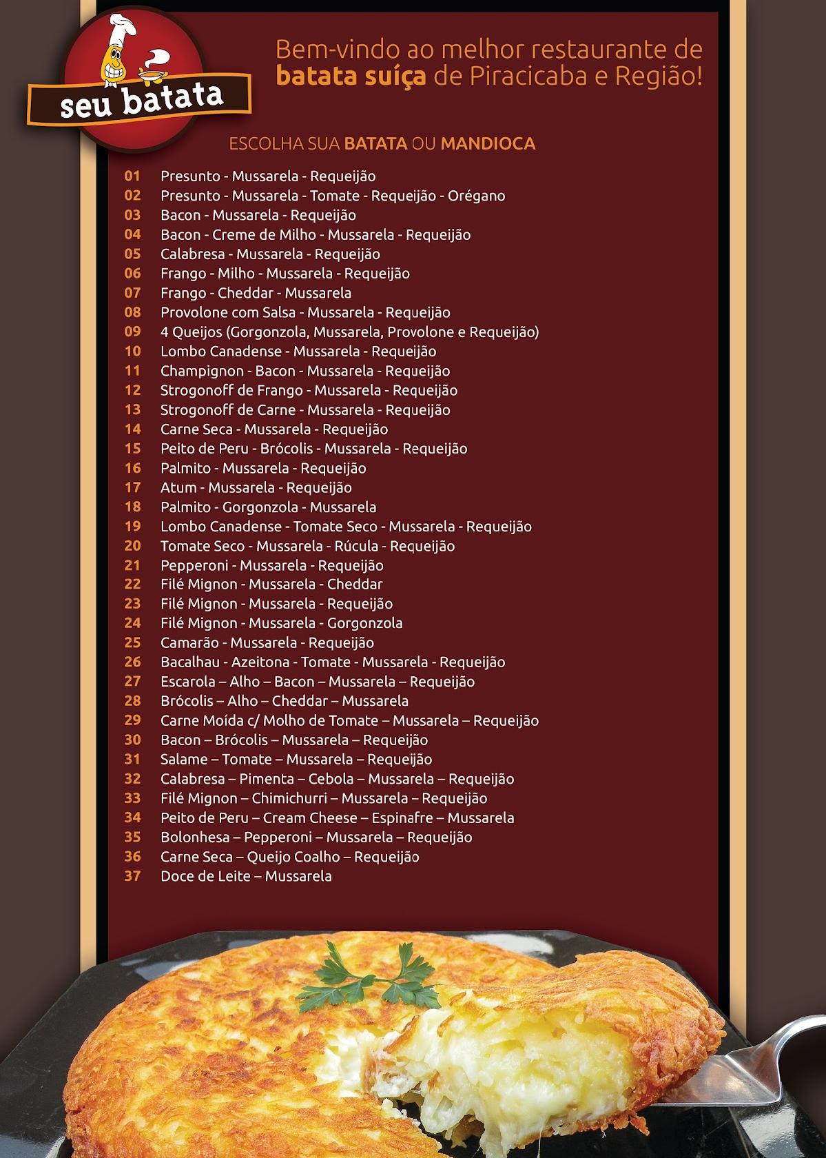Menu em SEU BATATA Itapetininga restaurante, Itapetininga, Rua ...