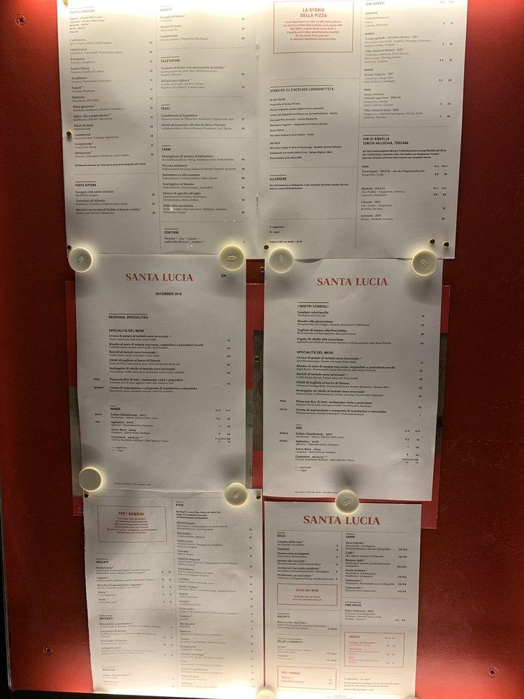 Menu da Santa Lucia, Zurigo, Marktgasse 21