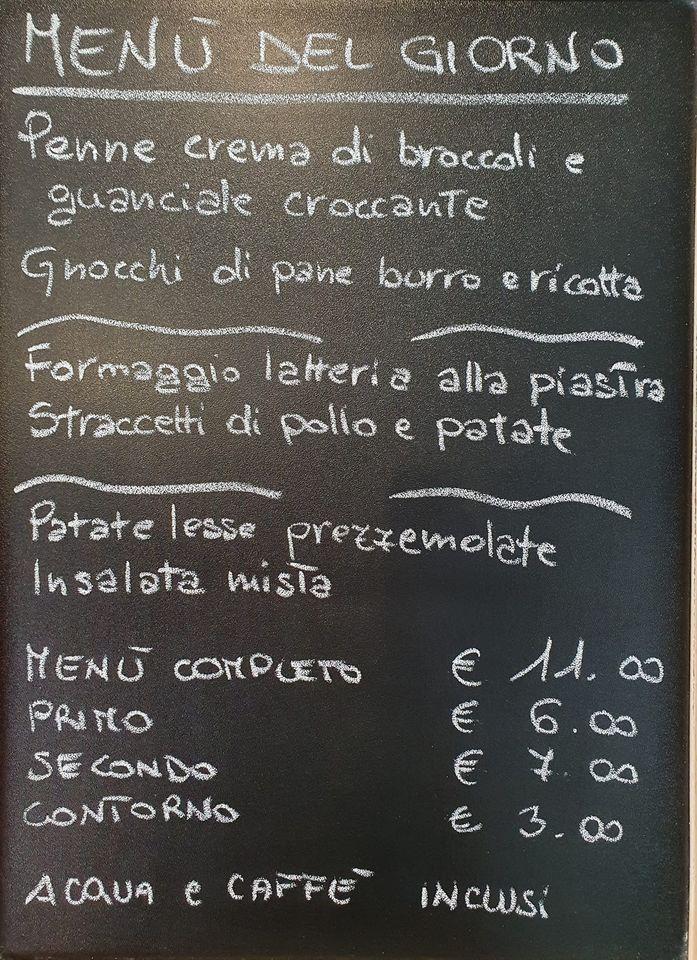 Menu da il Bretol ristorante, Tolmezzo