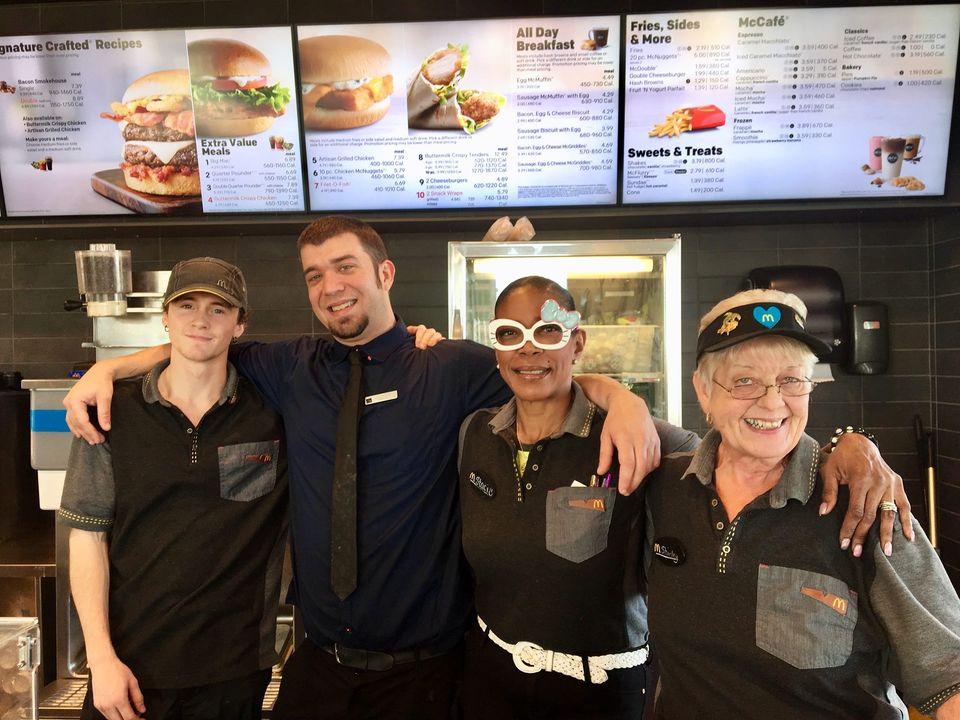 Menu at McDonald's restaurant, Dexter, 101 Baker Rd