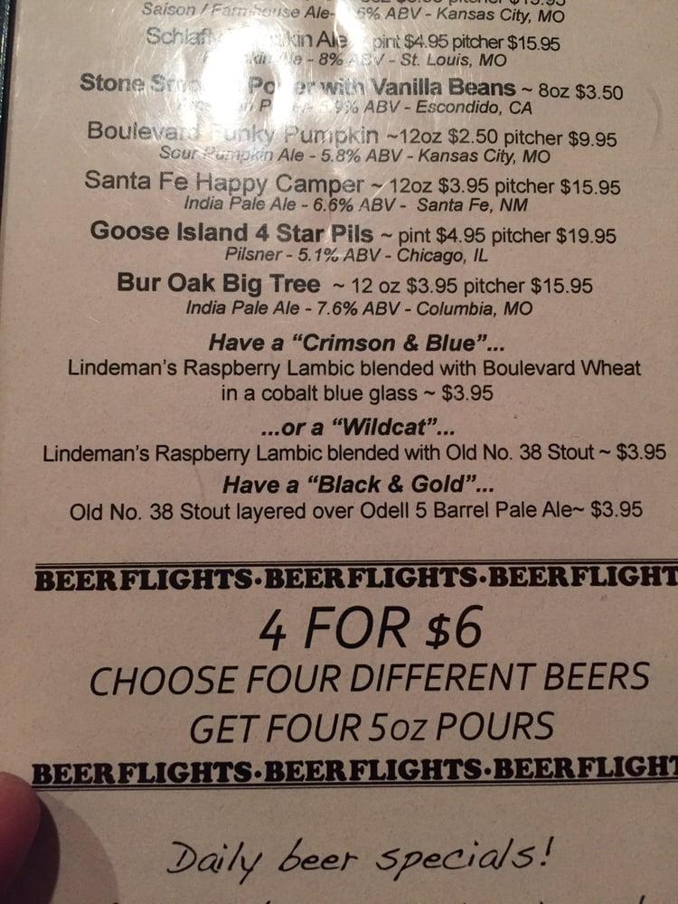 Menu at Waldo Pizza pub & bar, Kansas City, Broadway St