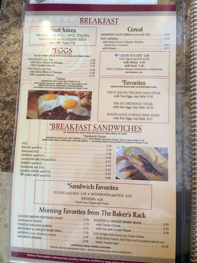 Menu at Adelphia Cafe, North Haven