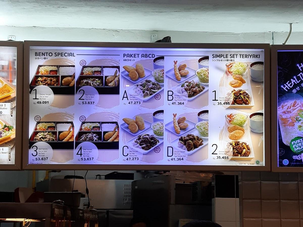 Menu at HokBen Express Tunjungan Plaza 3 restaurant, Surabaya