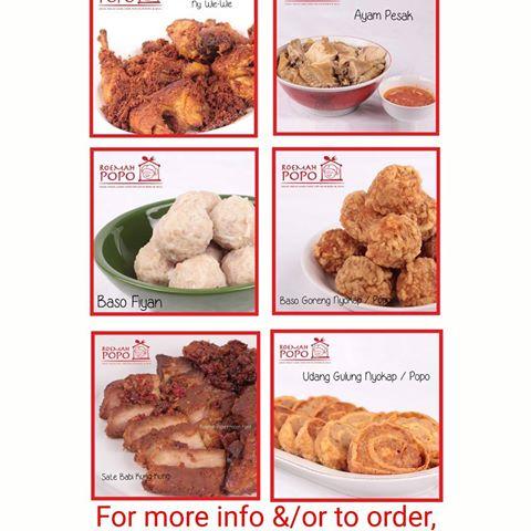 Menu at Roemah Popo: Traditional Chinese Hakka Home Cooked Food ...