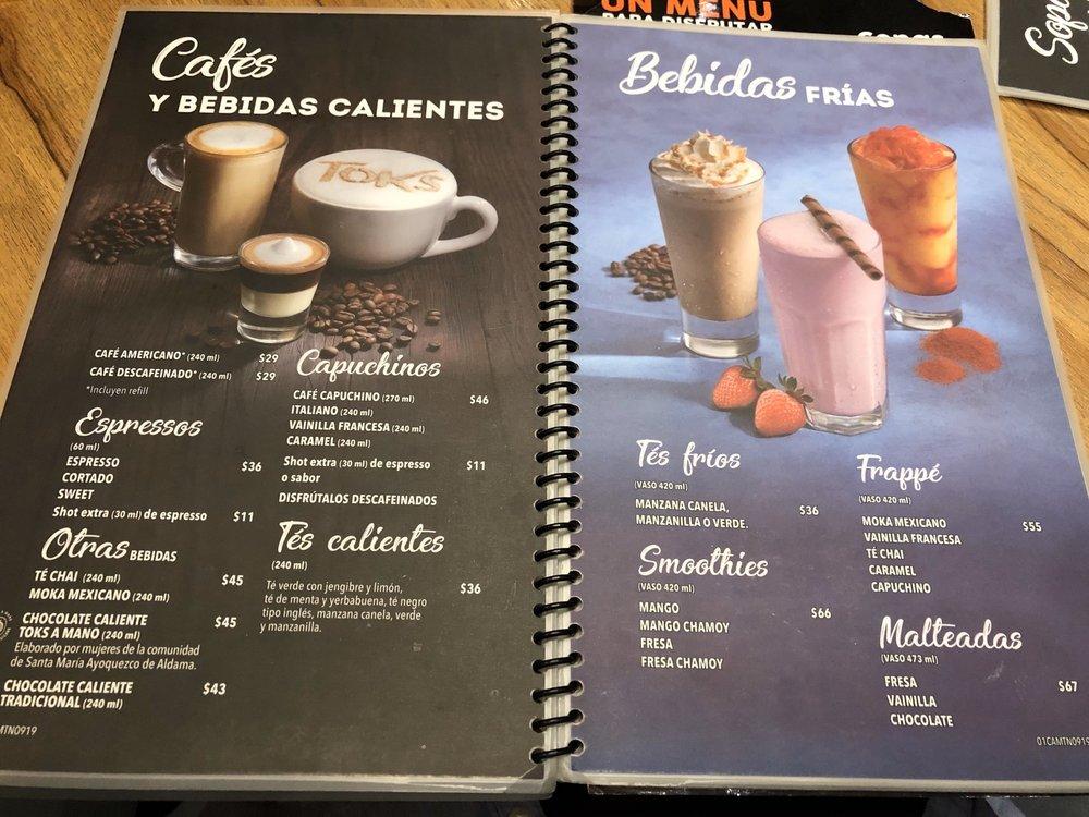 Carta del restaurante Toks Narvarte, Ciudad del México, Cumbres del ...