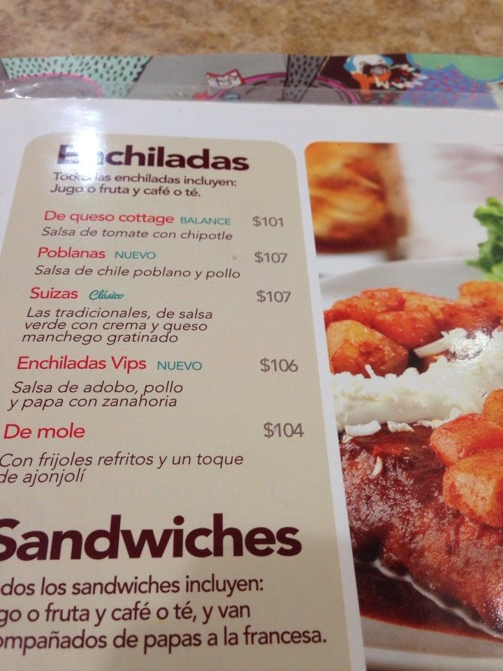 Menu at VIPS restaurant, Puerto Vallarta, Blvd. Francisco Medina ...