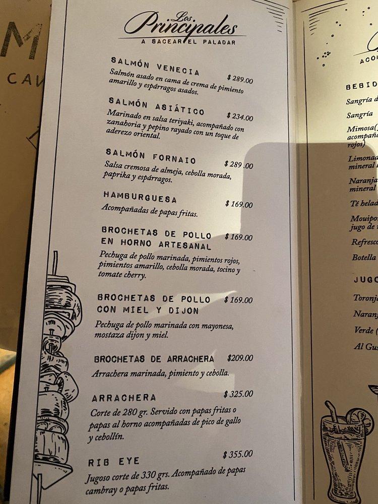 Menu at Restaurant Merlot Bistro, Tijuana, Av. Tapachula 3