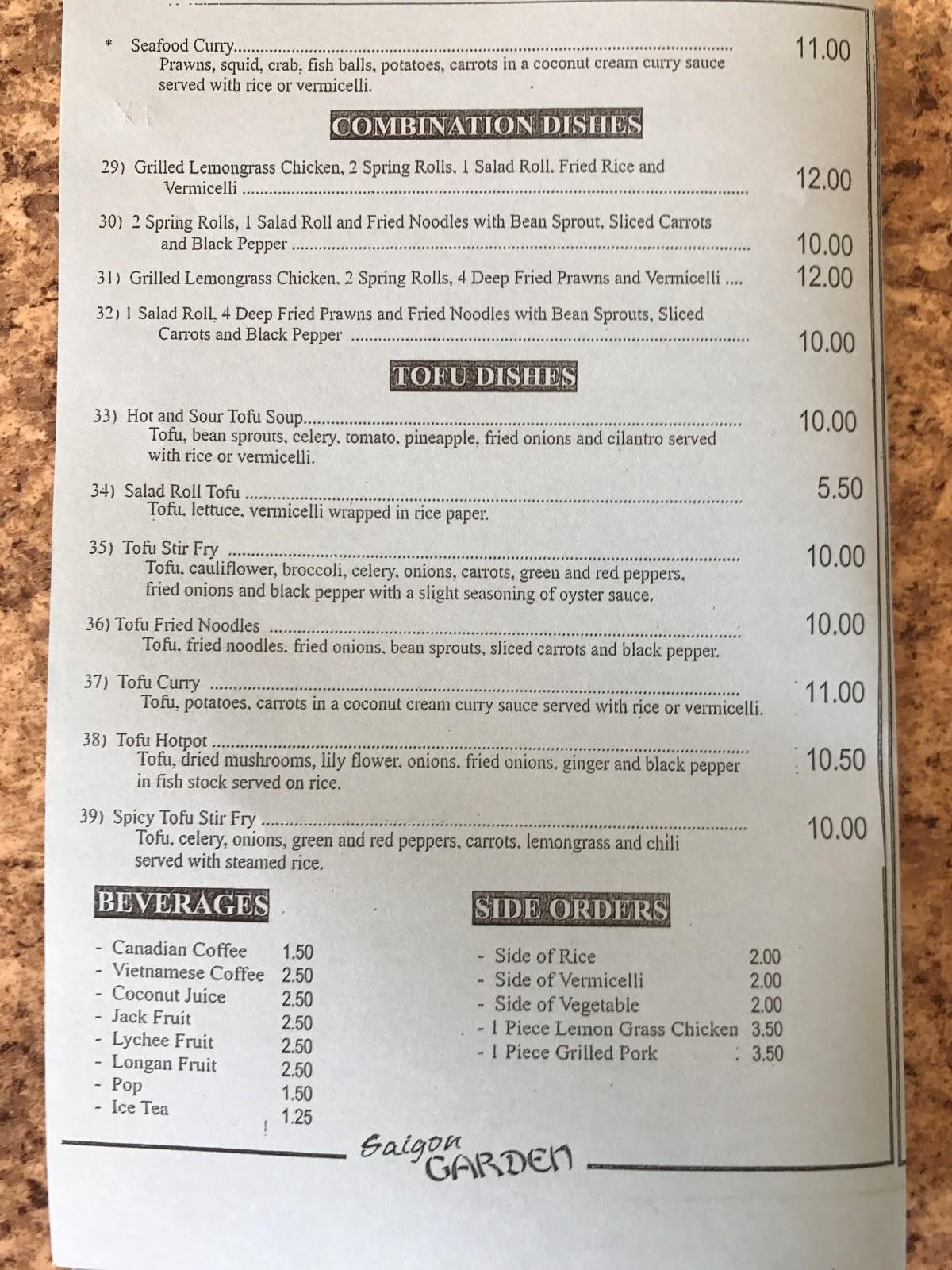 Saigon Garden Menu Parksville | Fasci Garden