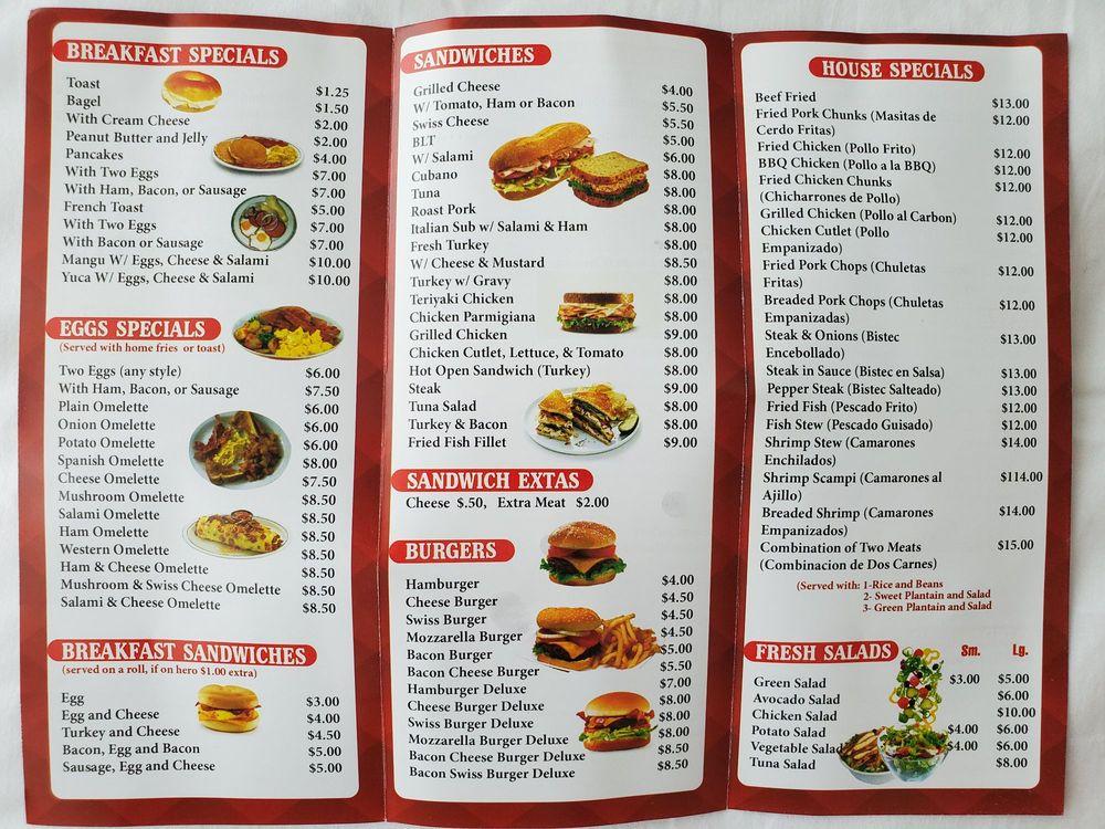Menu at Tauro restaurant, New York City, 284 Hudson St