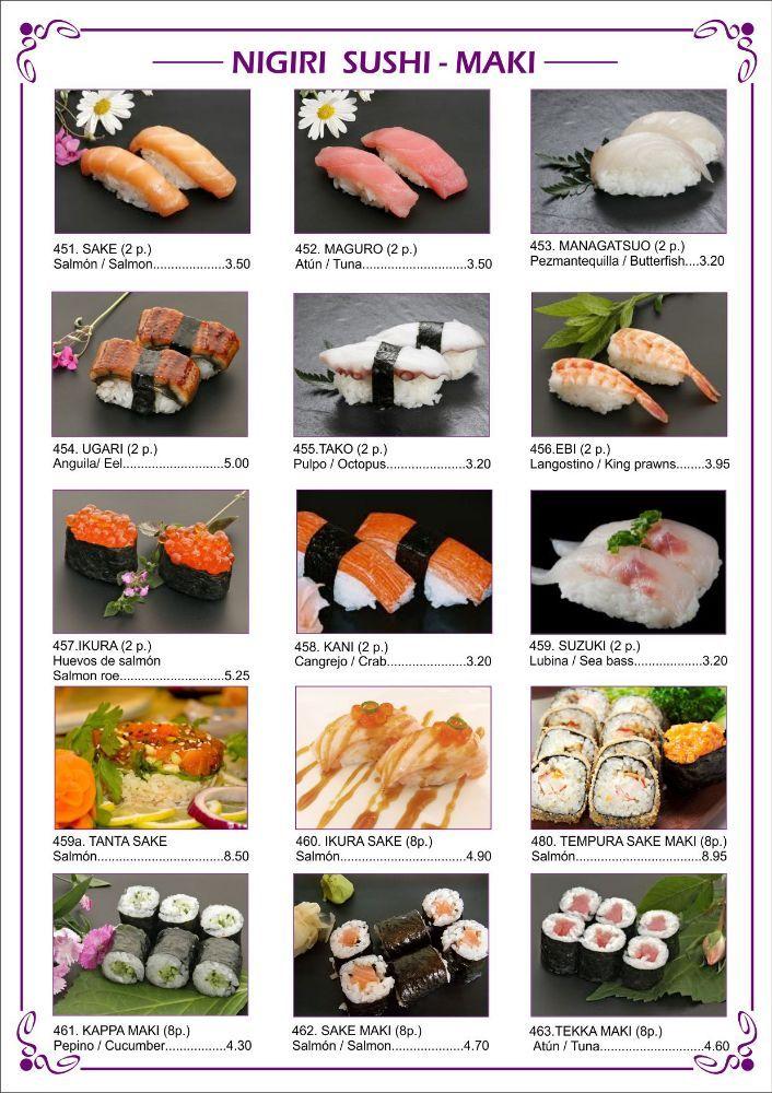 Menu at Enjoy Asian Restaurant, Puerto del Carmen