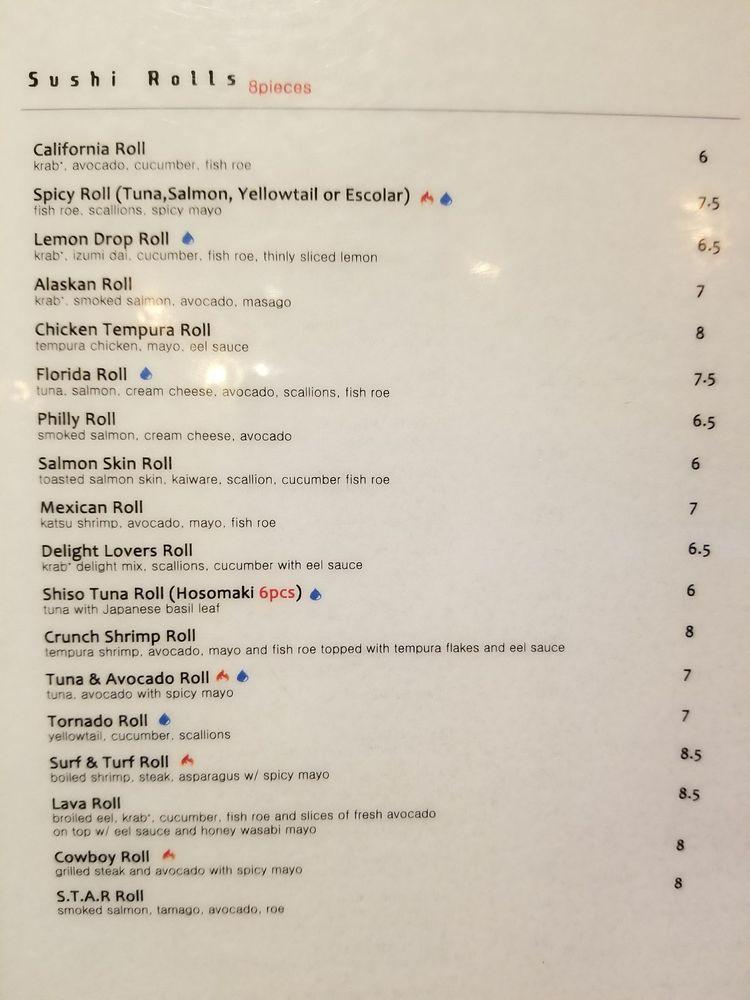 Menu at Domo Café restaurant, Fort Walton Beach, Hurlburt Rd