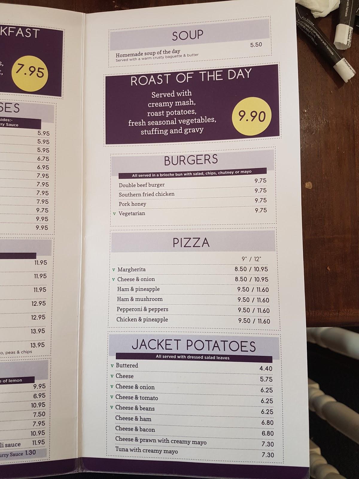 Menu at The New Celtic Restaurant, Aberaeron