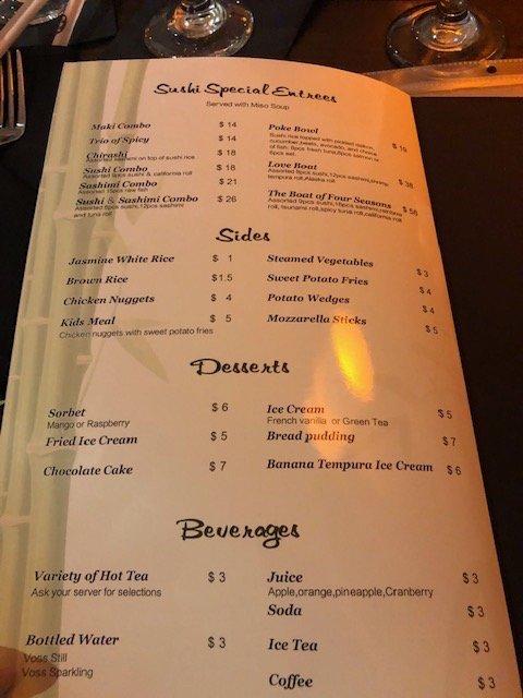 Menu at Bamboo Bistro restaurant, Lady Lake, 700 US-441