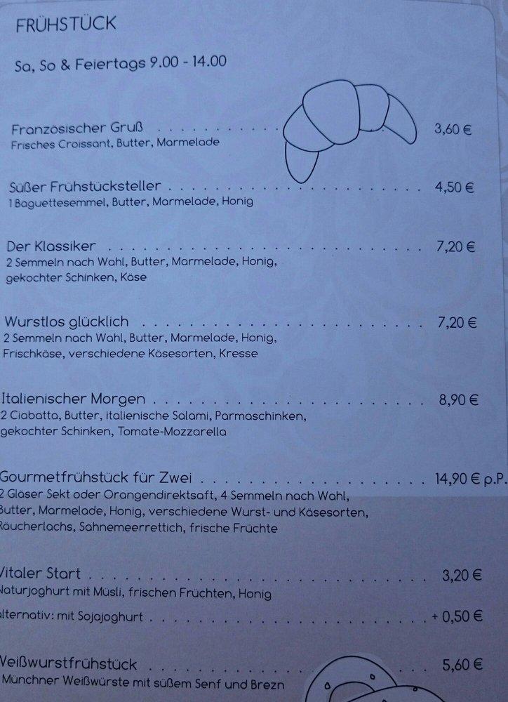Speisekarte von Nini Café Borstei cafe, München