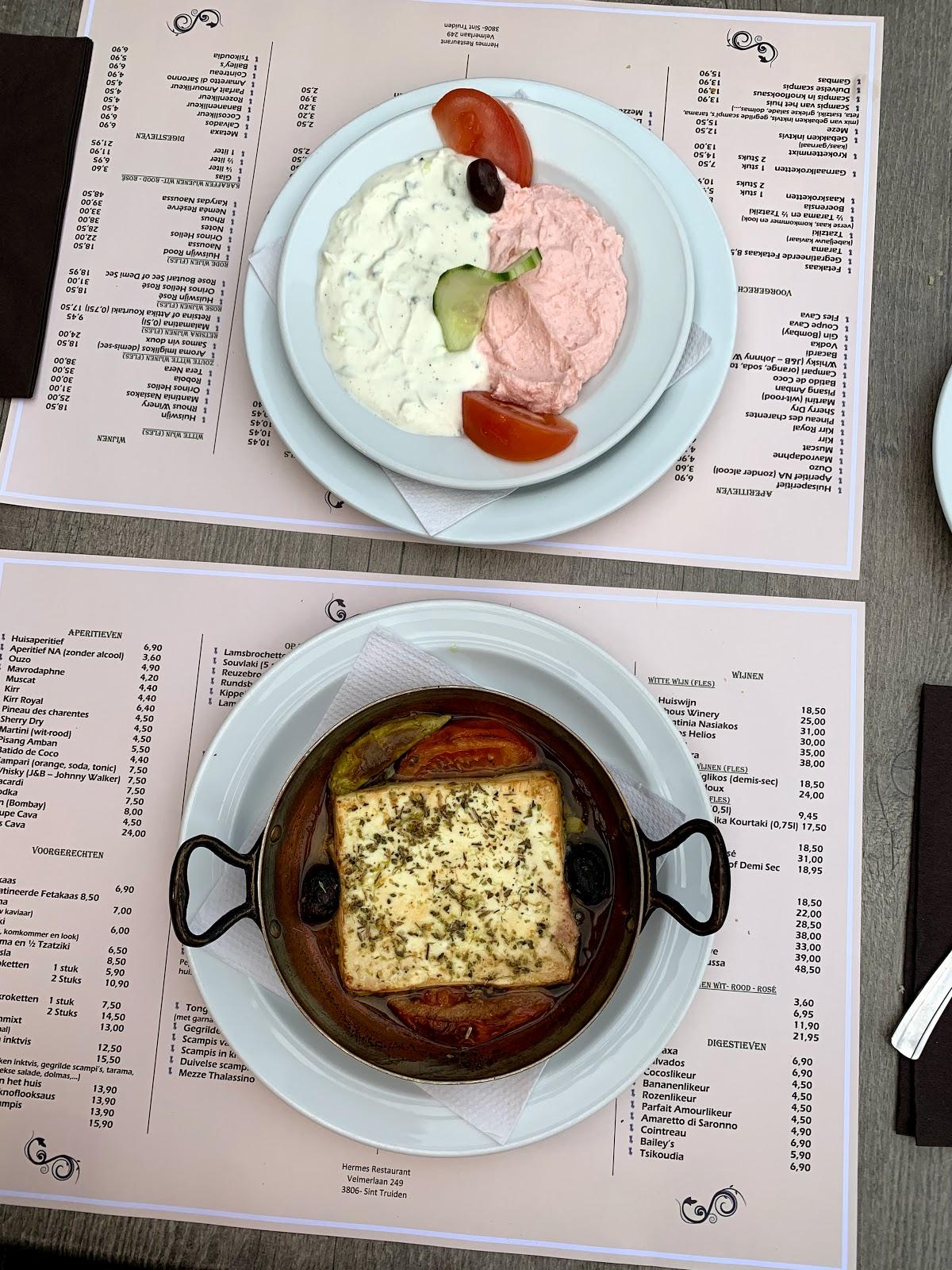 Menu at Hermes, Sint-Truiden