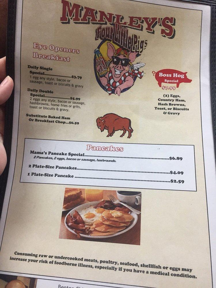 Menu at 4 Little Pigs BBQ, Benton